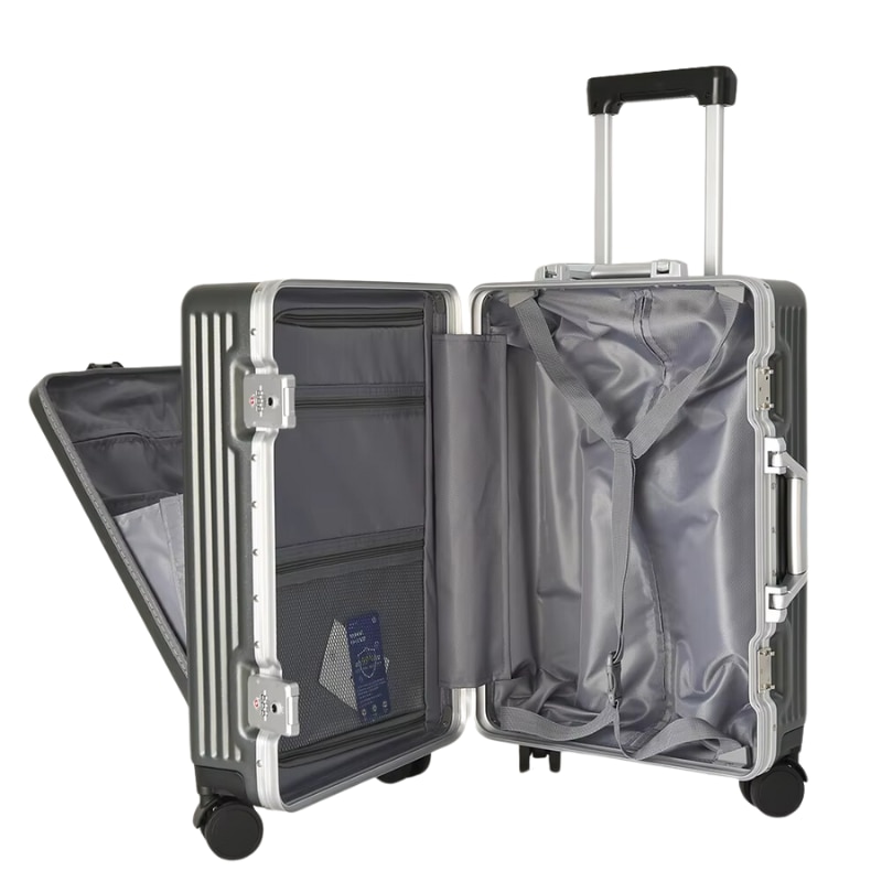 Troler Millergen™, Valiza Bagaj de Mana cu insertii de Aluminiu, Suport ...