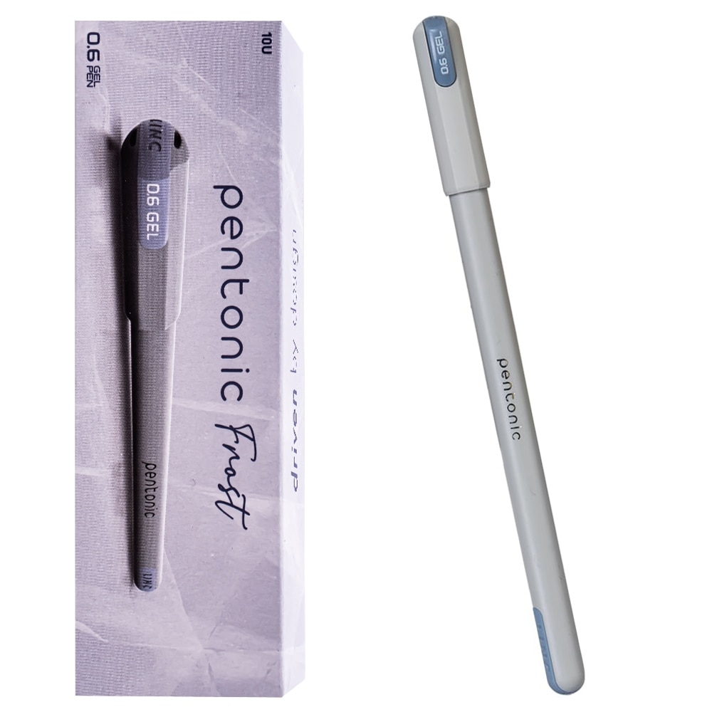 Set 10 Pixuri cu Gel LINC Pentonic Frost, Corp Gri, Mina Neagra, 0, 6 ...
