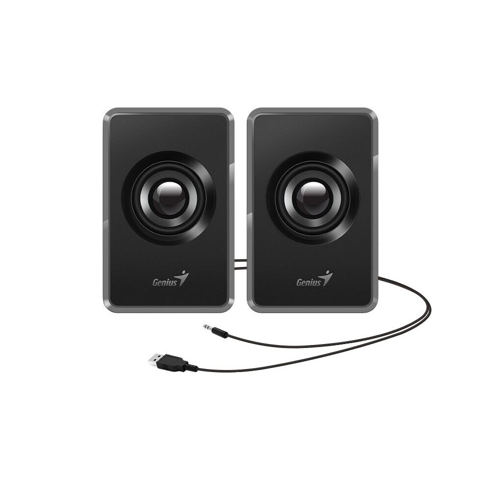 Set Boxe PC, Genius, 3W, USB, Negru, 2 buc - eMAG.ro