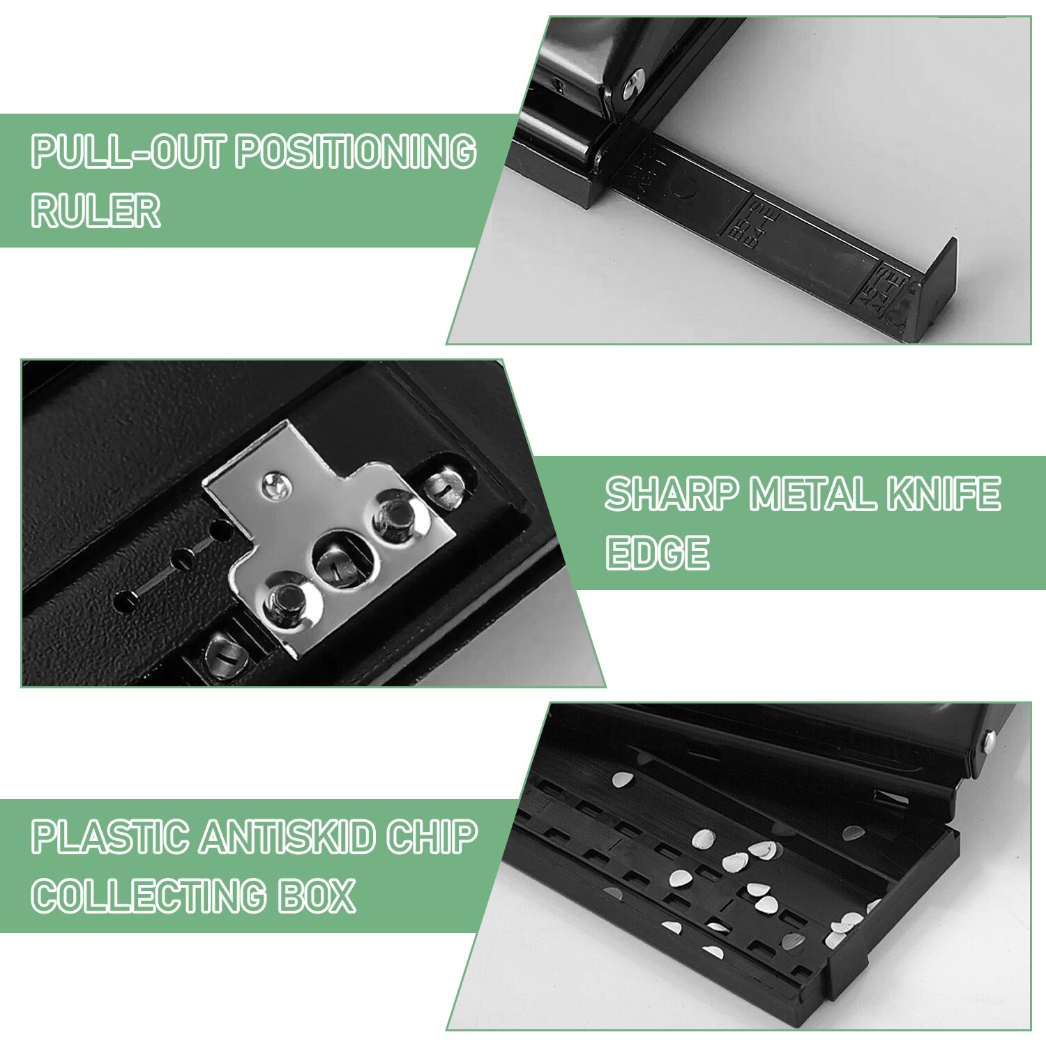 Perforator 6 gauri, ZPSNDP, negru, ajustabil, pentru organizatoare ...