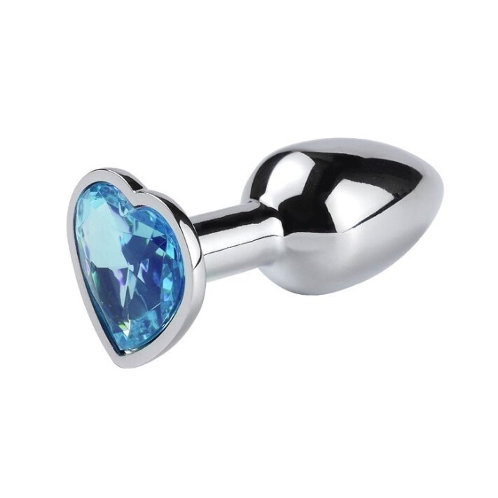 Butt Plug set, design conic, accent cu piatra pretioasa, otel ...