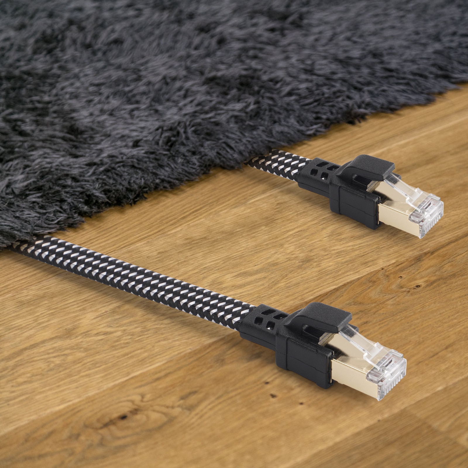 Cablu Internet LAN, Cablu de Retea Ethernet Cat 8, Conector RJ45, 40 ...