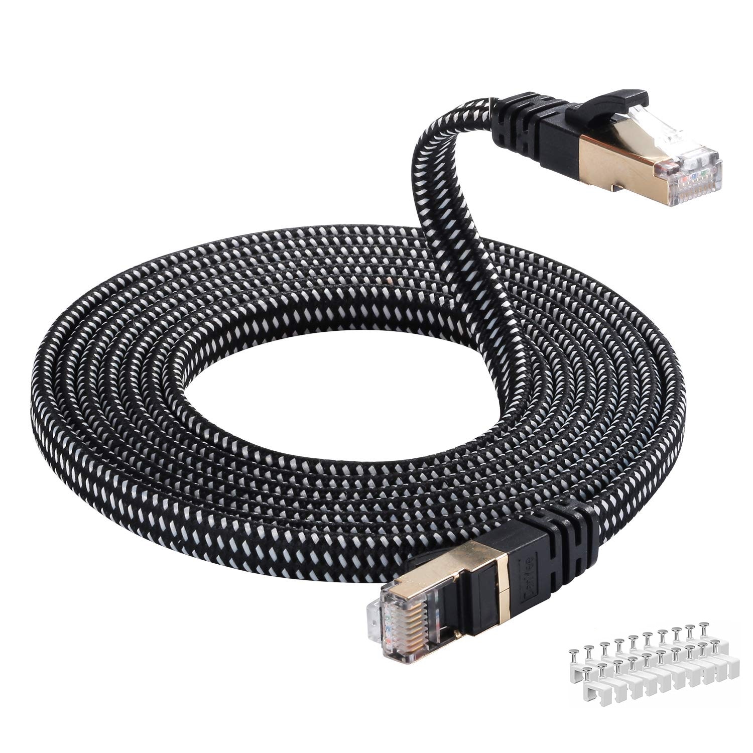 Cablu Internet LAN, Cablu de Retea Ethernet Cat 8, Conector RJ45, 40 ...