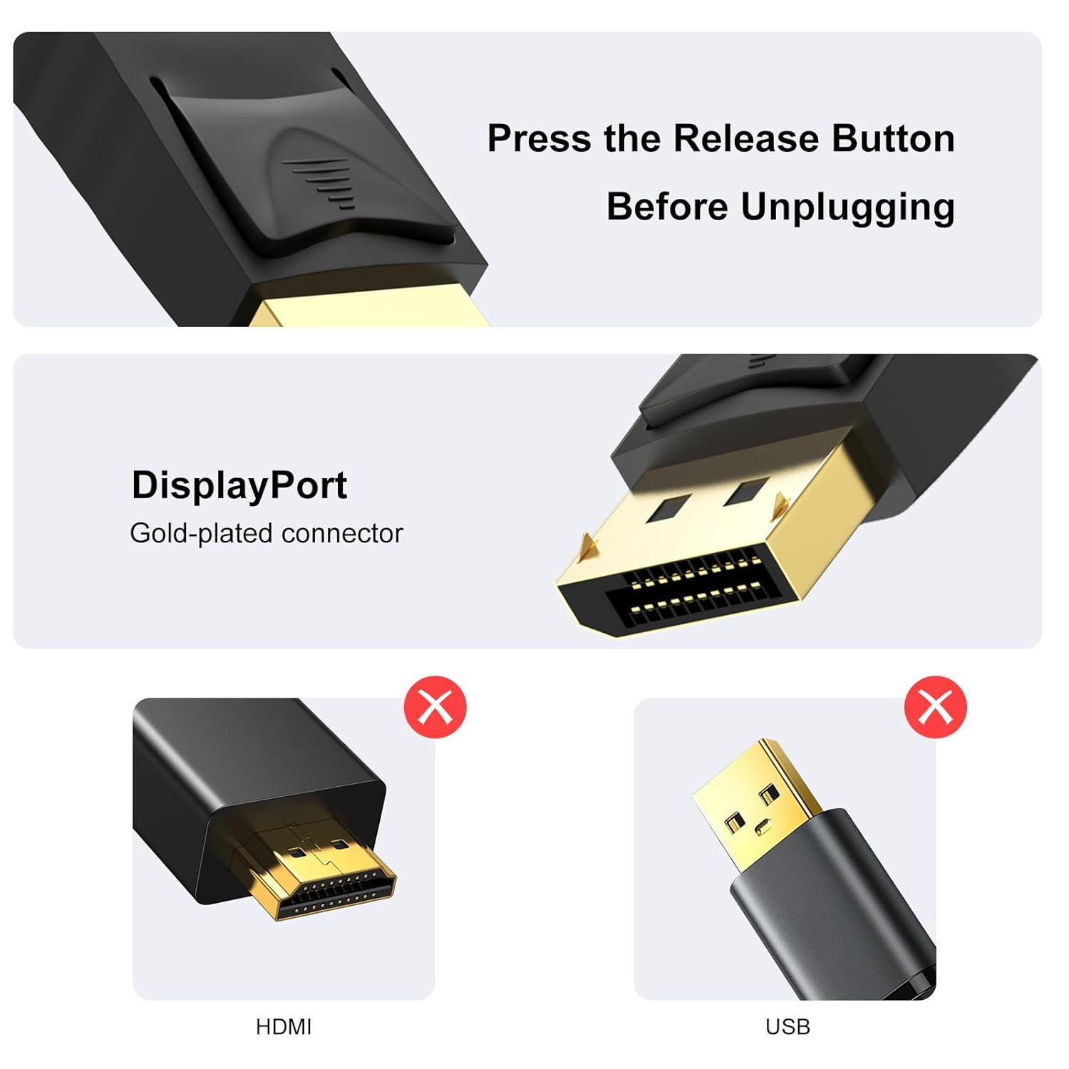 Cablu DisplayPort-HDMI 3m, 4K 30hz, Negru - eMAG.ro