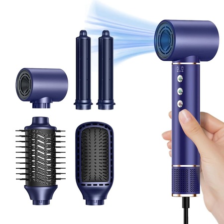 Perie de par electrica 5 in 1 MOSMAOO®, 5 Accesorii,3 Setari de ...