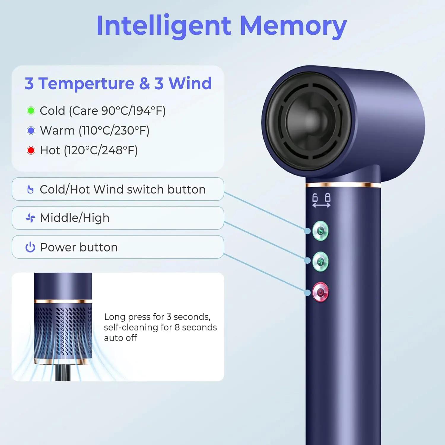 Perie de par electrica 5 in 1 MOSMAOO®, 5 Accesorii,3 Setari de ...