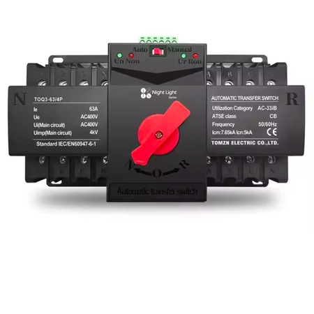 Comutator de transfer automat trifazat, 4P, ATS, 125A 220V/230V ...