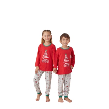 Pijama copii, cu tematica de Craciun, 6-7ani, unisex - eMAG.ro