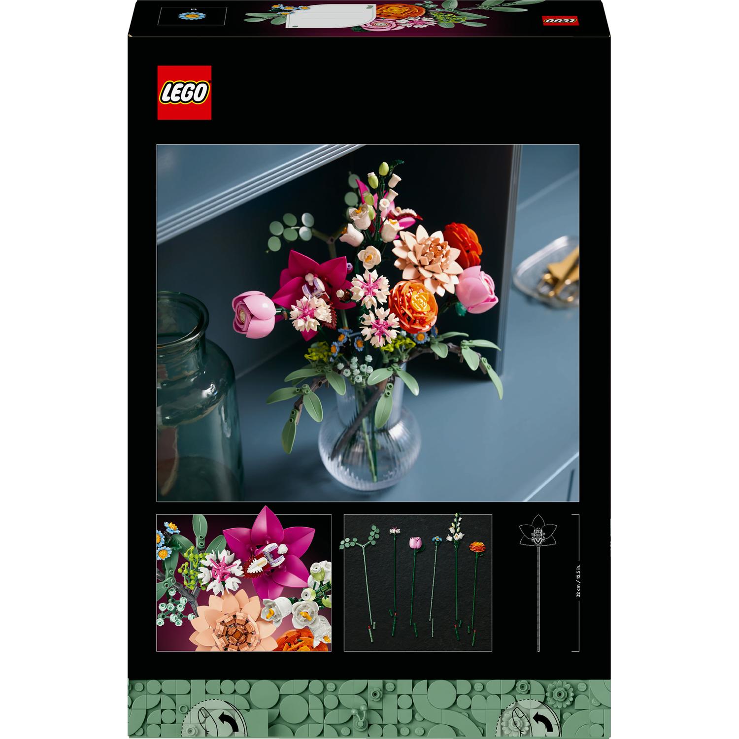 LEGO® Botanicals - Frumos buchet de flori roz 10342, 749 piese, Flori ...