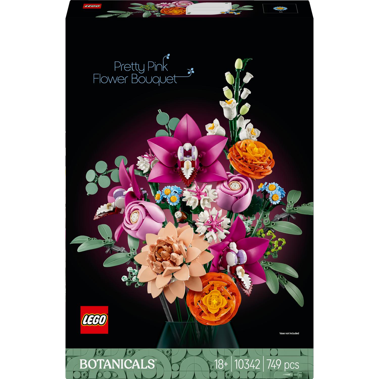 LEGO® Botanicals - Frumos buchet de flori roz 10342, 749 piese, Flori ...