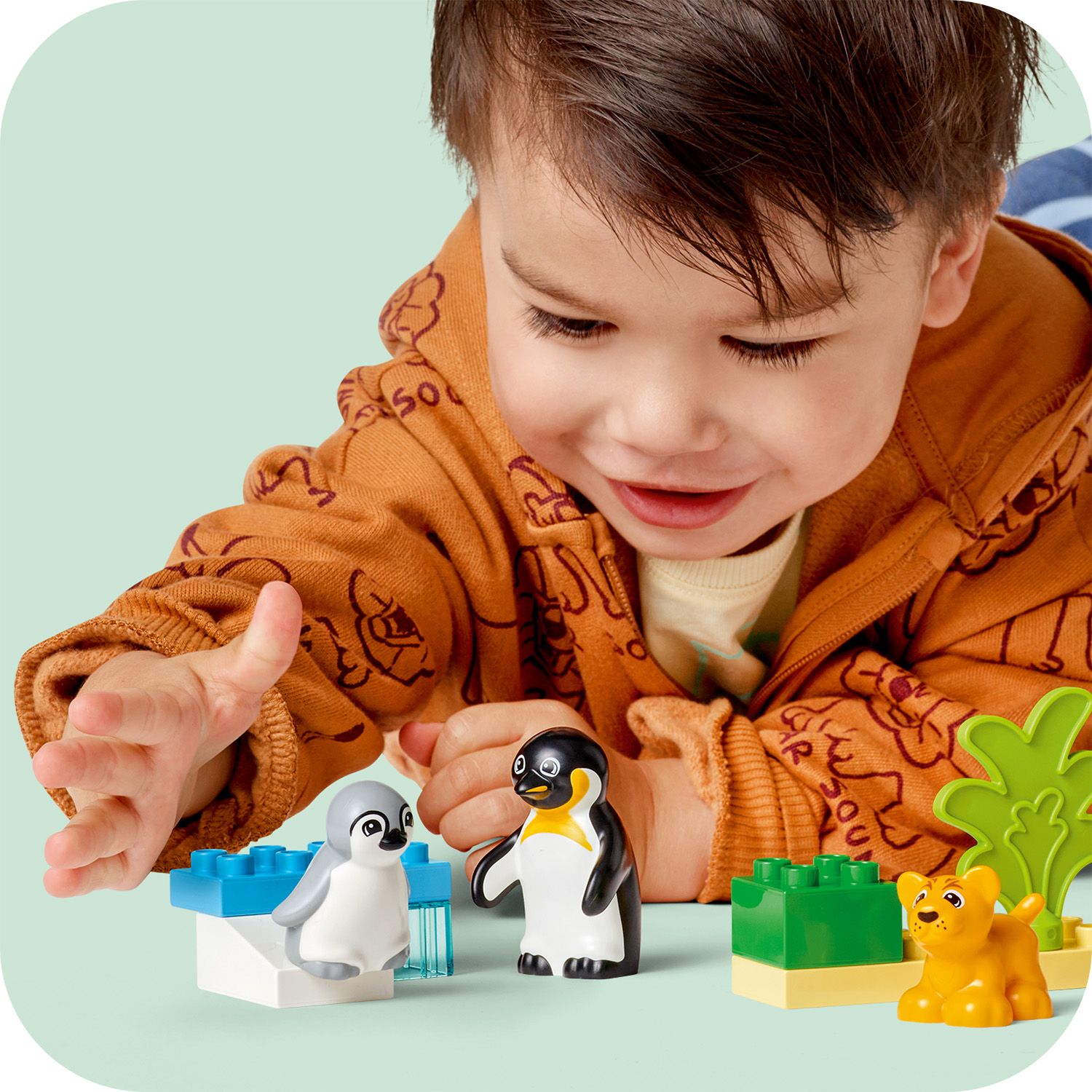 LEGO® DUPLO - Wild Animal Families: Penguins and Lions 10442, 10 части ...
