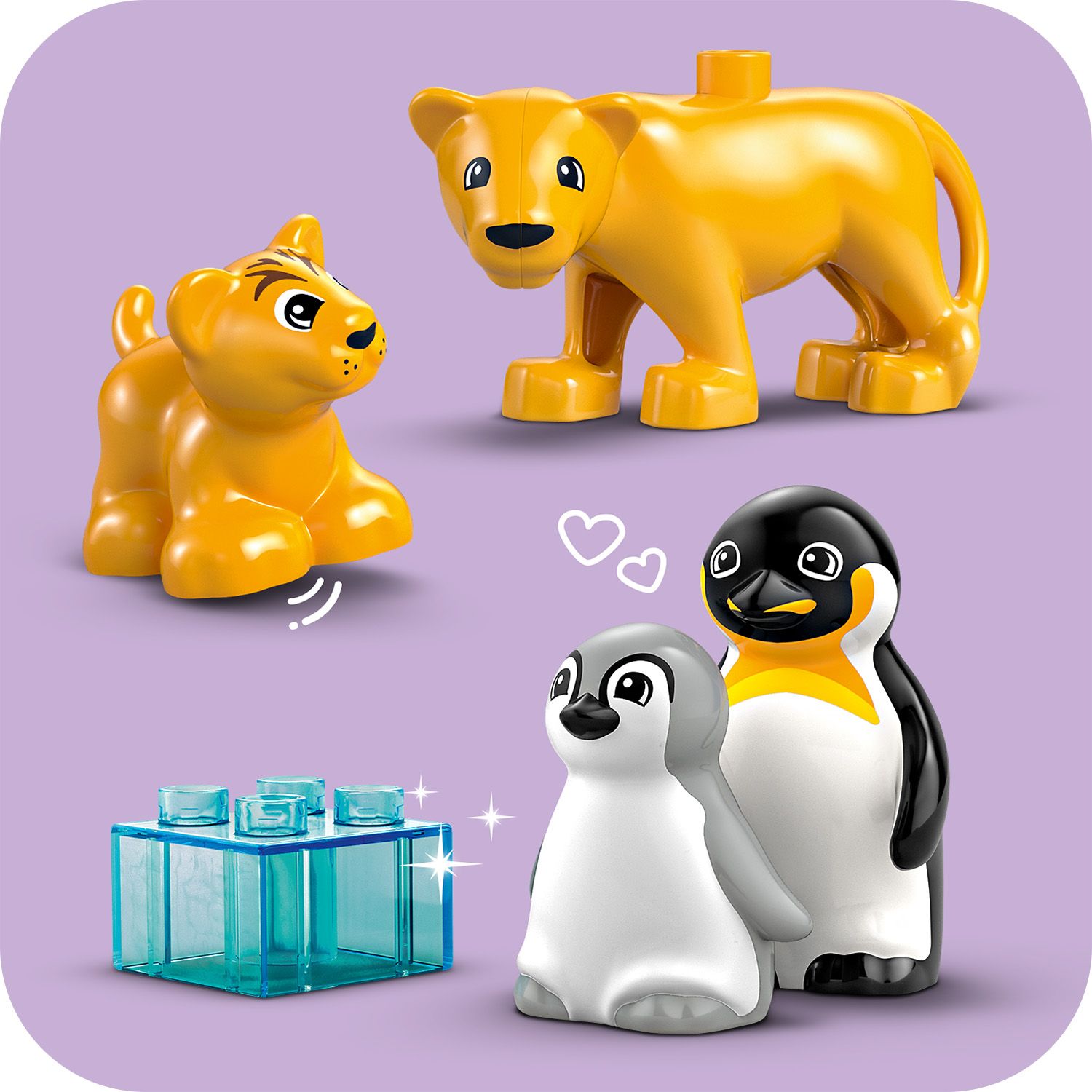 LEGO® DUPLO - Wild Animal Families: Penguins and Lions 10442, 10 части ...