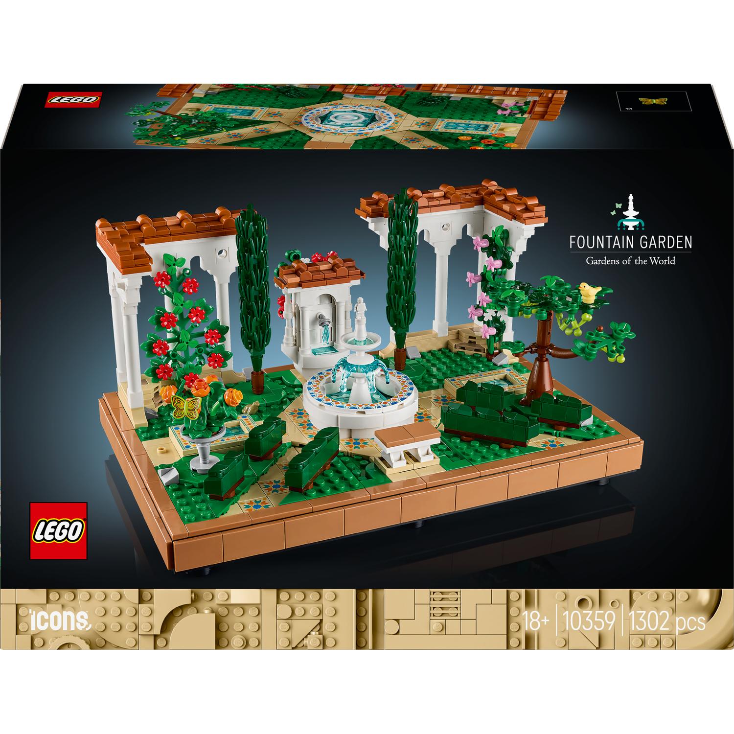 LEGO® Icons - Garden with Fountain 10359, 1302 части - eMAG.bg
