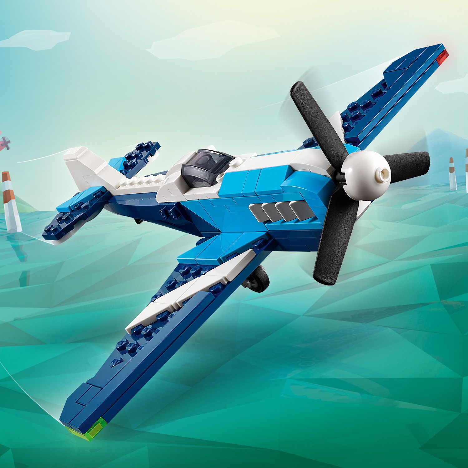 LEGO® Creator 3 in 1 - Aparat de zbor: Avion de curse 31160, 178 piese ...