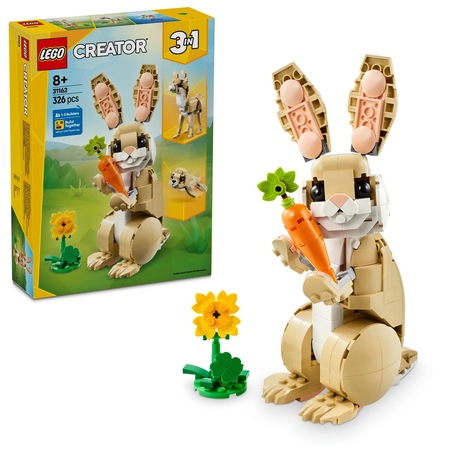 LEGO® Creator 3 in 1 - Iepuras dragalas 31162, 326 piese - eMAG.ro