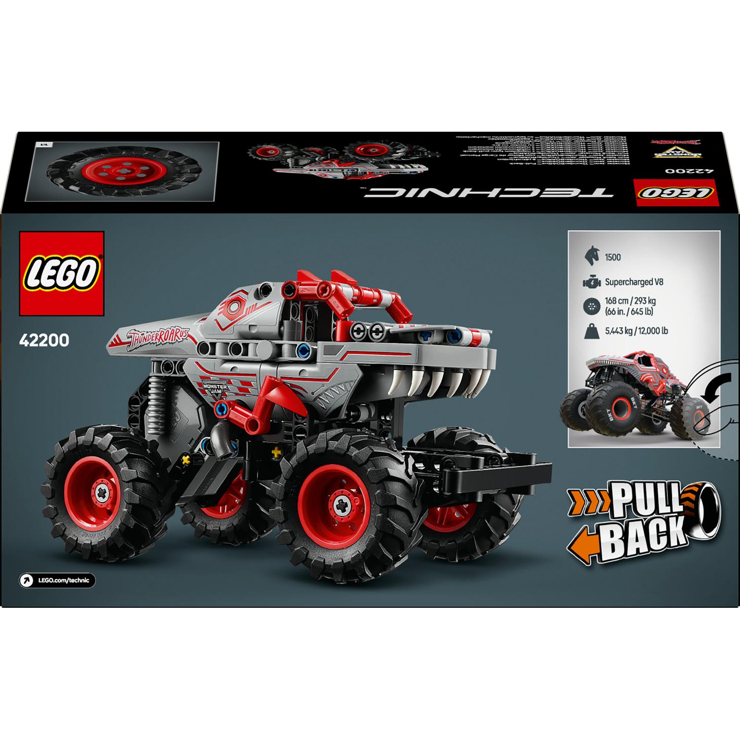 LEGO® Technic - Monster Jam™ ThunderROARus™ cu motor cu arc 42200, 232 ...