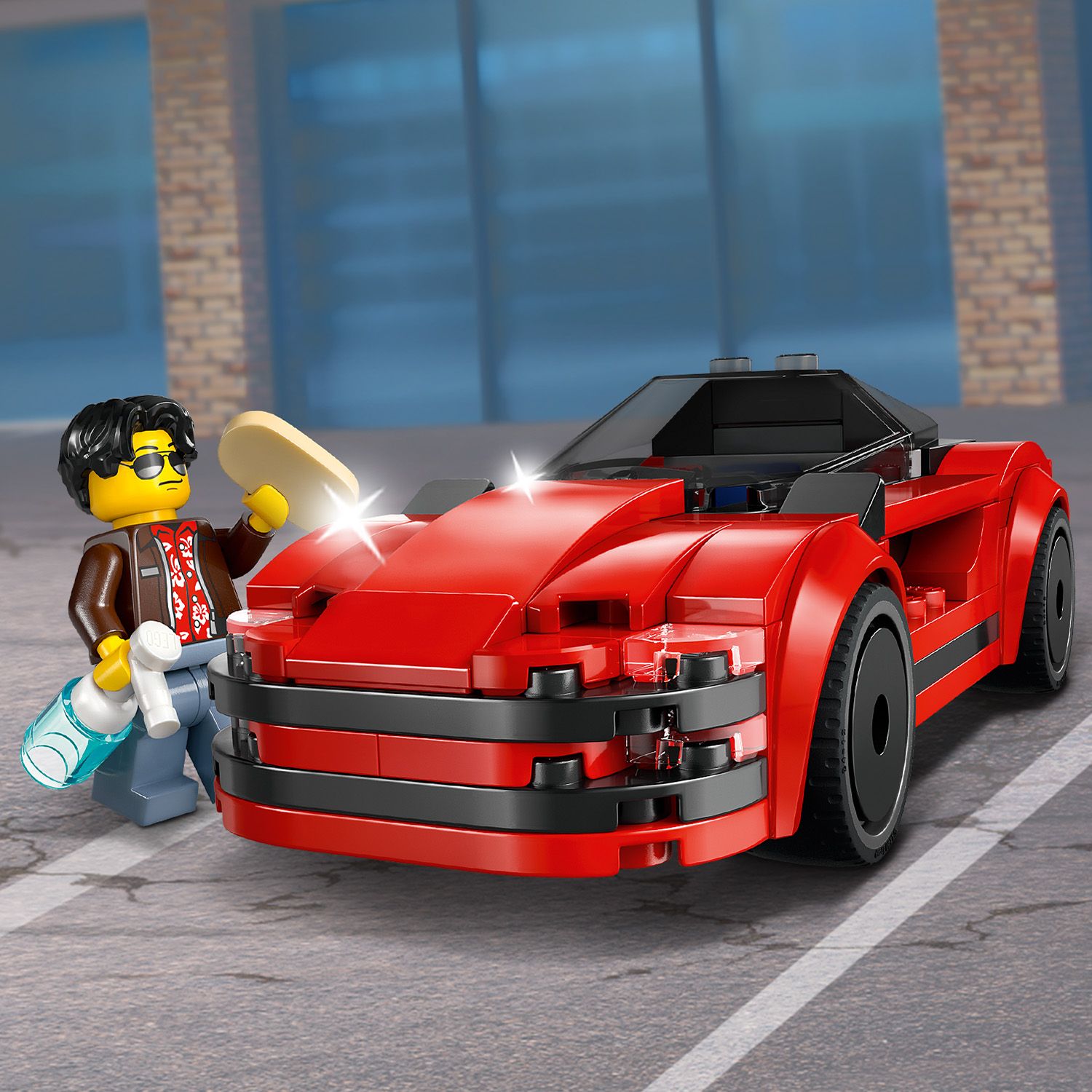 LEGO® City - Masina sport rosie 60448, 109 piese - eMAG.ro