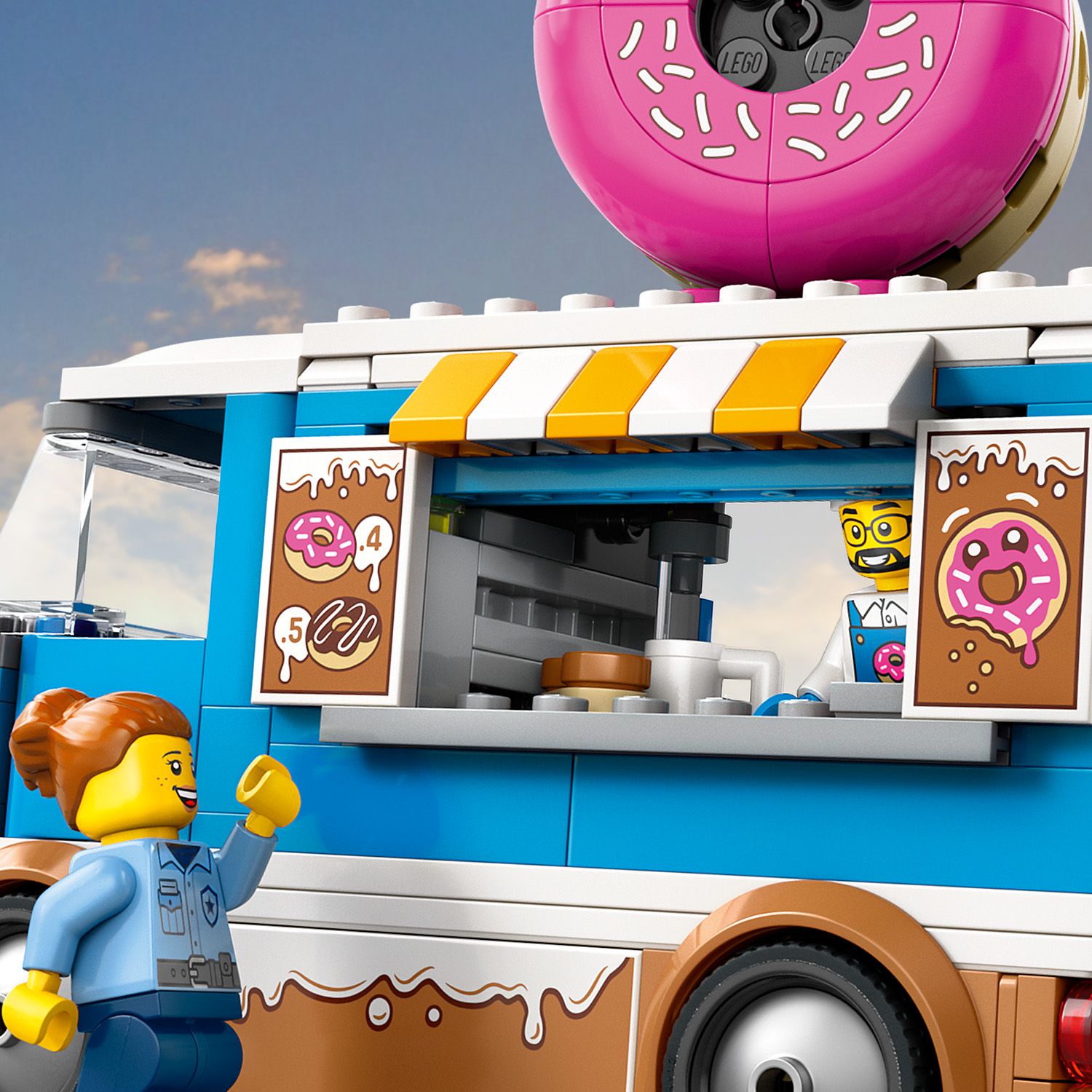 LEGO® City - Donut Van 60452, 196 части - eMAG.bg