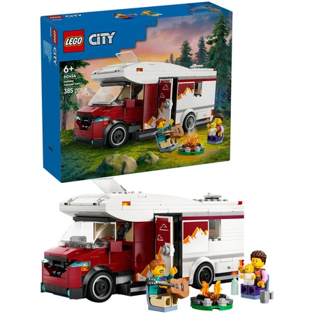 LEGO® City - Rulota pentru aventuri de vacanta 60454, 385 piese - eMAG.ro