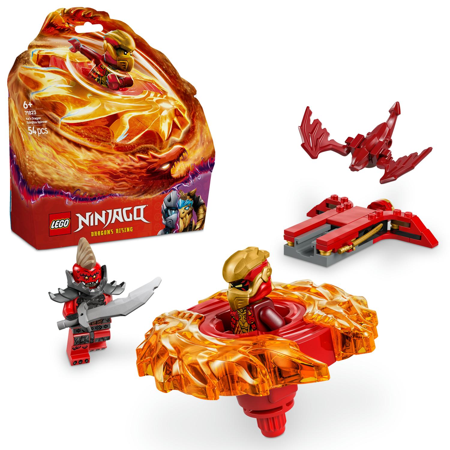 LEGO® Ninjago - Dragonul Spinjitzu rotitor al lui Kai 71823, 54 piese ...