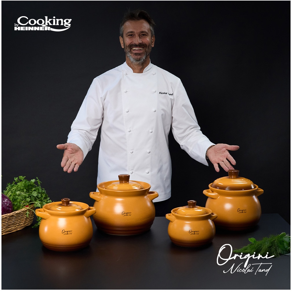 Керамична тенджера с капак Cooking от Heinner - Origini Chef Nicolai ...