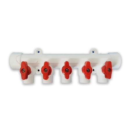 Distribuitor cu robineti 1/2', PPR, 5 cai - eMAG.ro