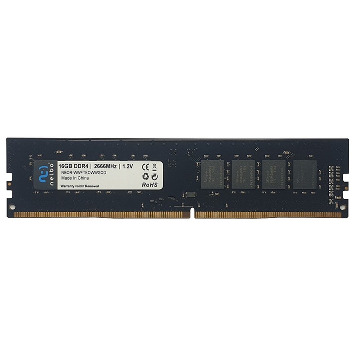 Memorie RAM 16 GB ddr4, 2666 Mhz, 1.2V CL17 Nelbo original, pentru ...