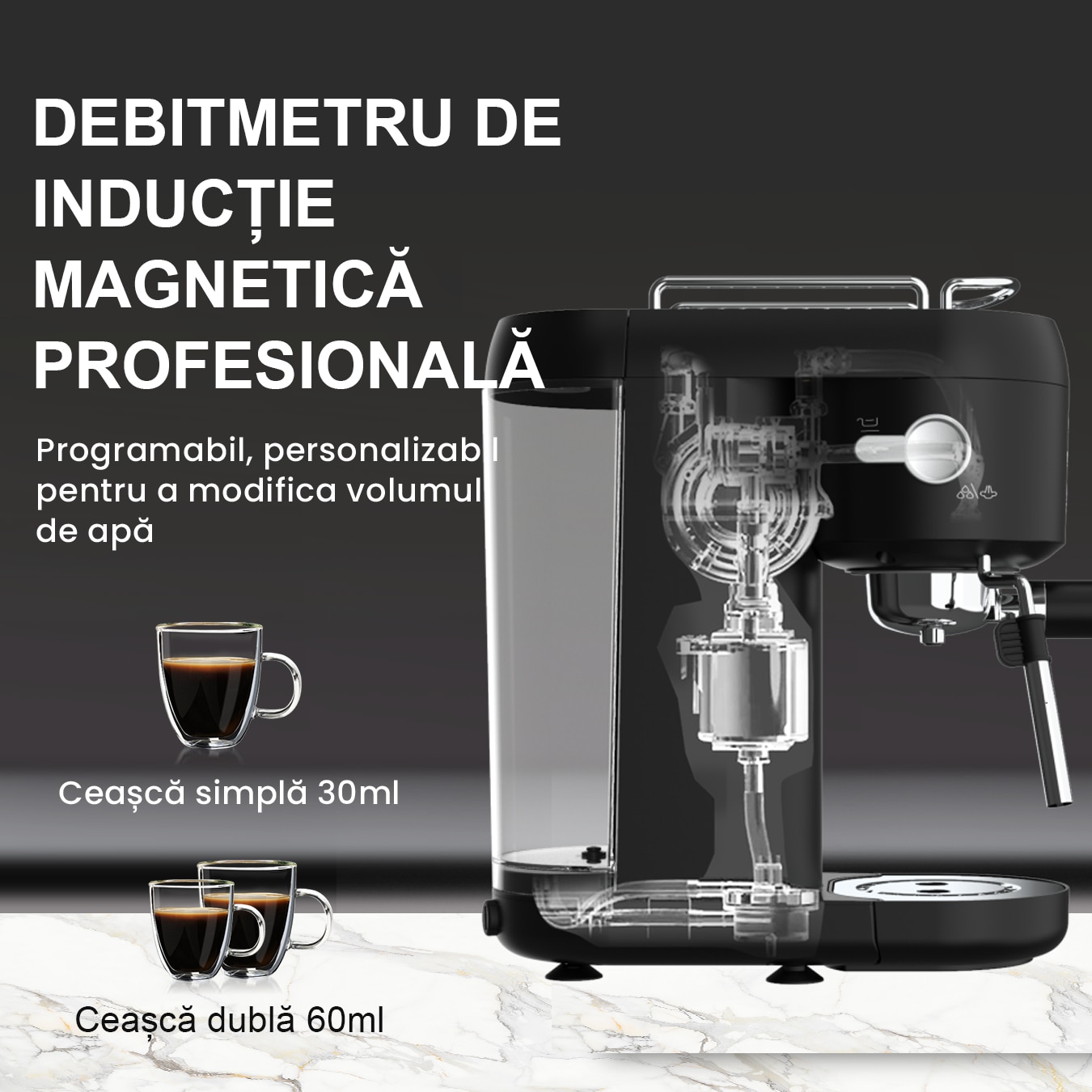 Espressor manual 3 in 1, Exploara seria TC58A, Capsule Nespresso/cafea ...