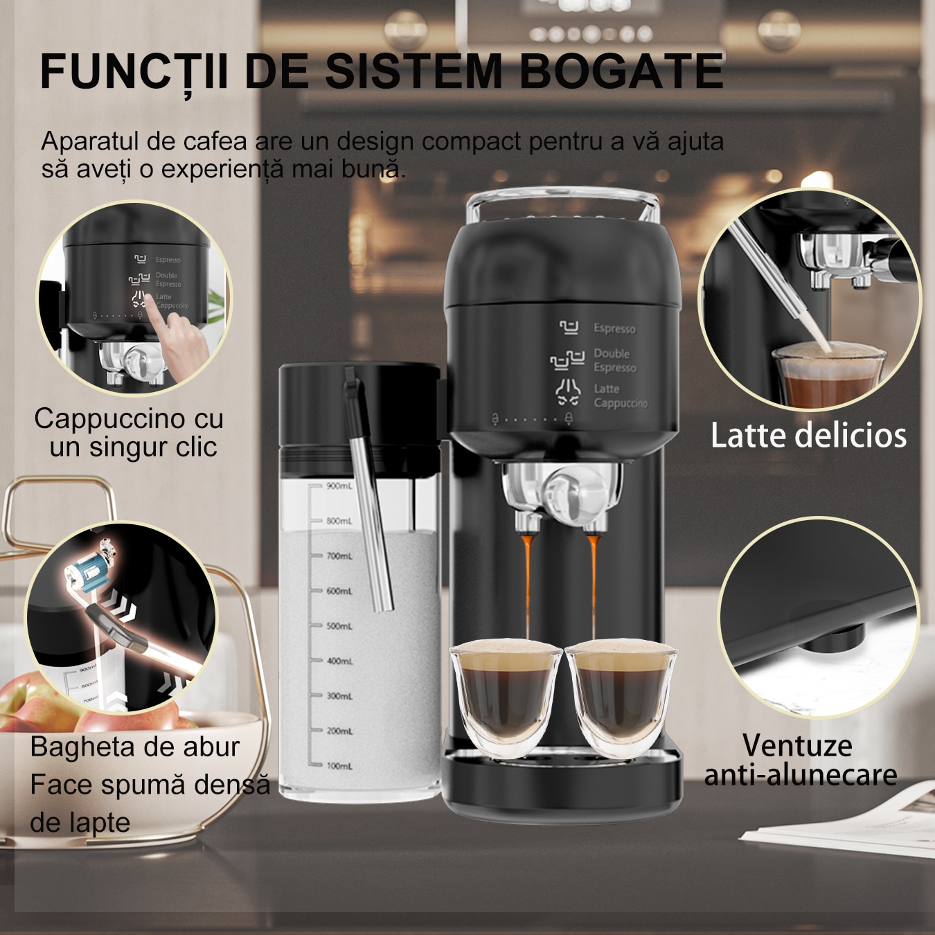 3-in-1 Espresso Manual, Exploara Series TC58+, Un clik Latte ...