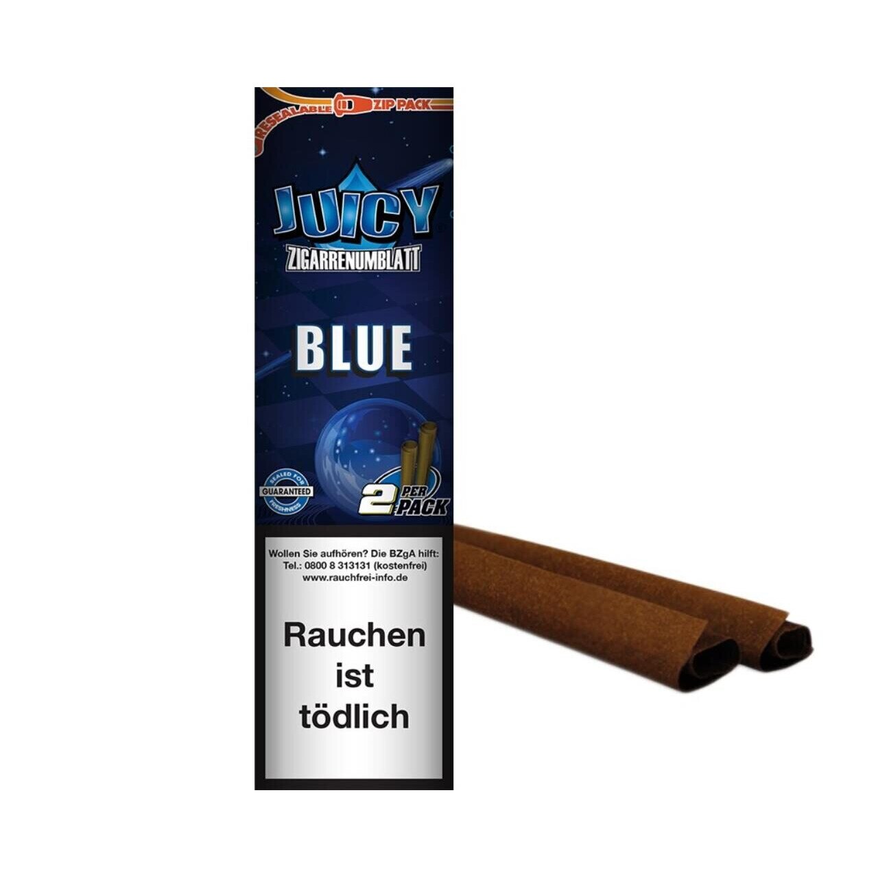 Set foi de blunt Juicy Jay’s Blue aroma Afine, x2 - eMAG.ro