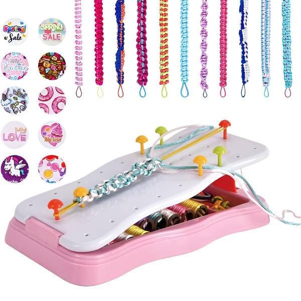 Set DIY pentru impletit bratari, set pentru confectionarea bratarilor ...