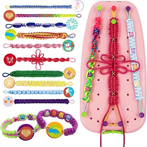 Set DIY pentru impletit bratari, set pentru confectionarea bratarilor ...