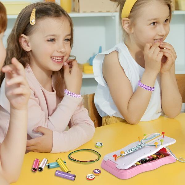 Set DIY pentru impletit bratari, set pentru confectionarea bratarilor ...