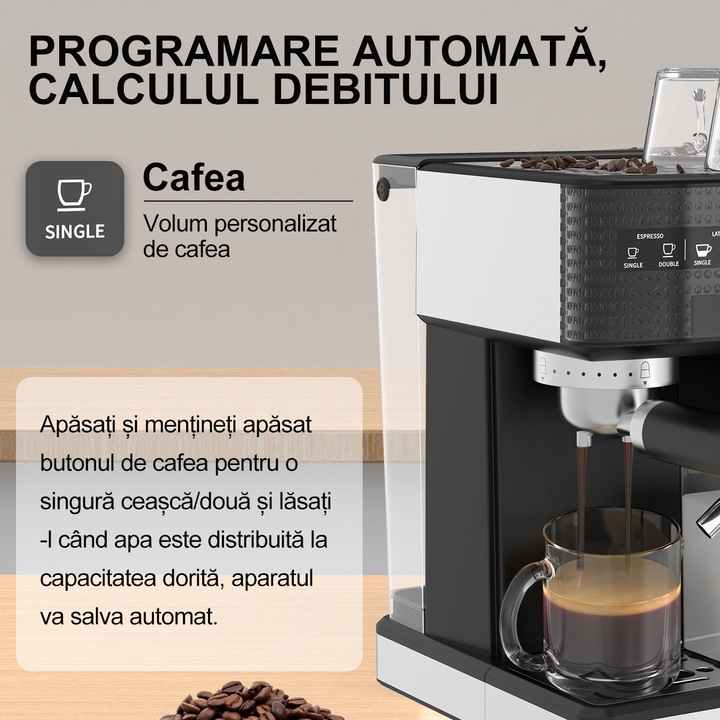 Espresso multifunctional, Un clic Cappuccino/Latte, KOC Recomandari ...