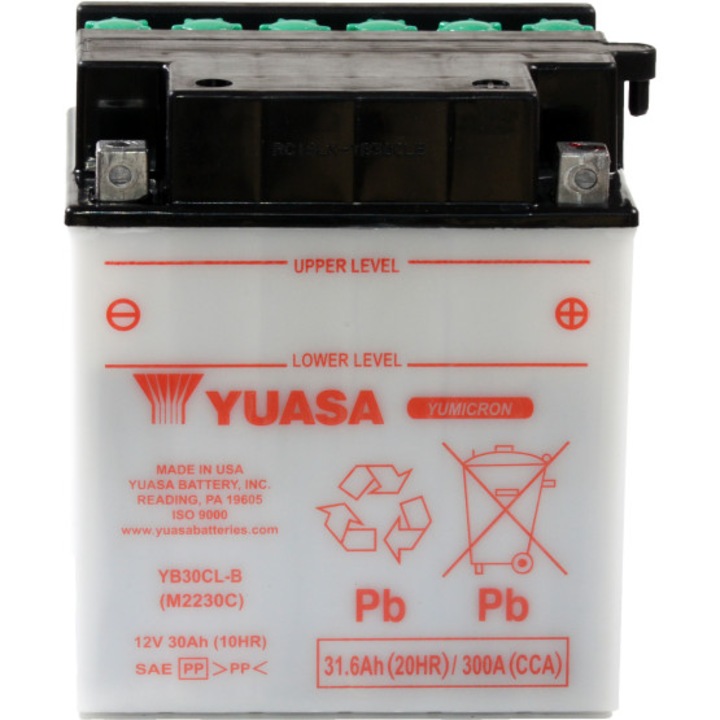 Baterie moto Yuasa YuMicron 12V 30Ah (YB30CL-B) - eMAG.ro