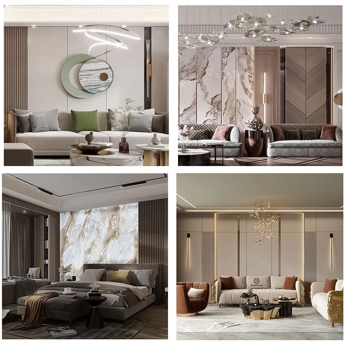 Set 3 panouri cristal carbon, Naimeed D6623, ultrarezistent, flexibil ...