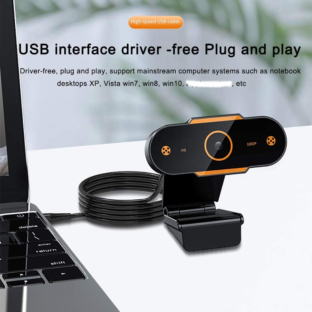 Camera web Full HD 1080P, microfon inclus, unghi larg, plug and play ...