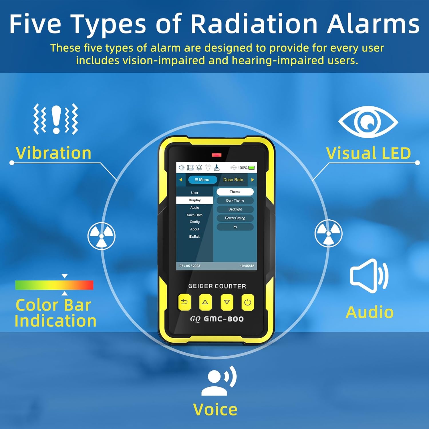 Detector radiatii nucleare, contor Geiger, raze Beta, Gamma si X ...