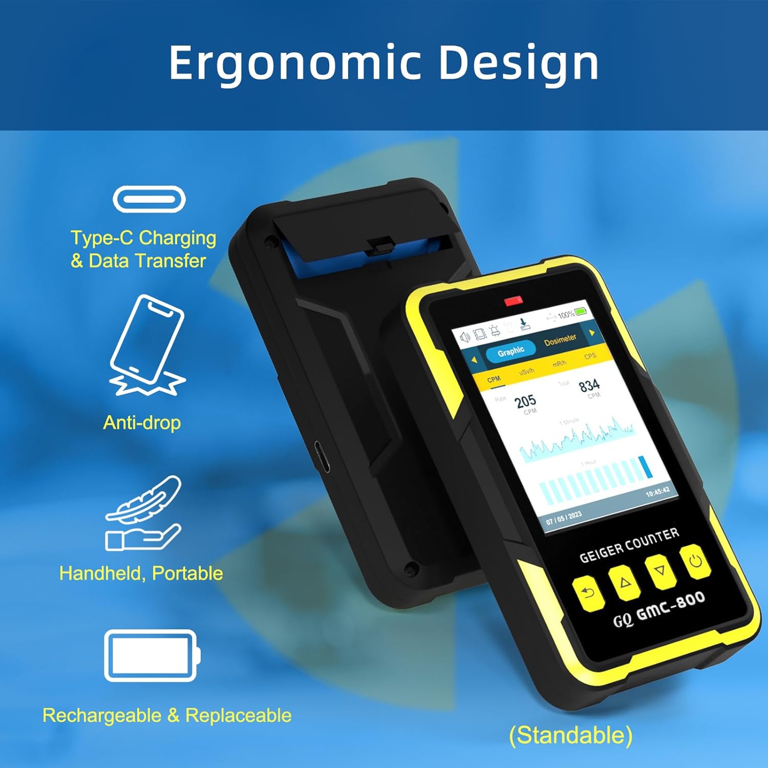 Detector radiatii nucleare, contor Geiger, raze Beta, Gamma si X ...