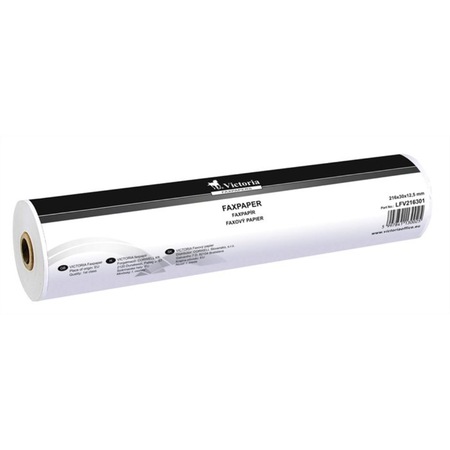 Hartie fax, Victoria, 216 mm x 30 x 12,5 mm, Alb - eMAG.ro