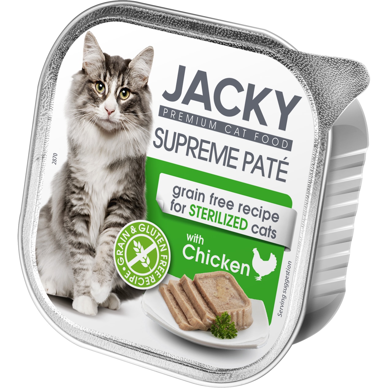 Mancare Jacky Supreme Paté de pui pentru pisici sterilizate, 100g - eMAG.ro