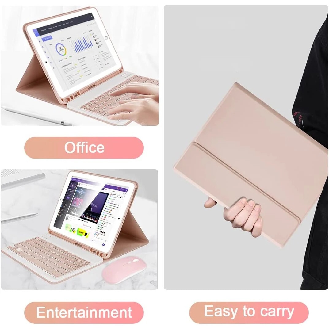 Husa cu tastatura si mouse pentru Apple iPad Air 11" (2024), 11 inch ...