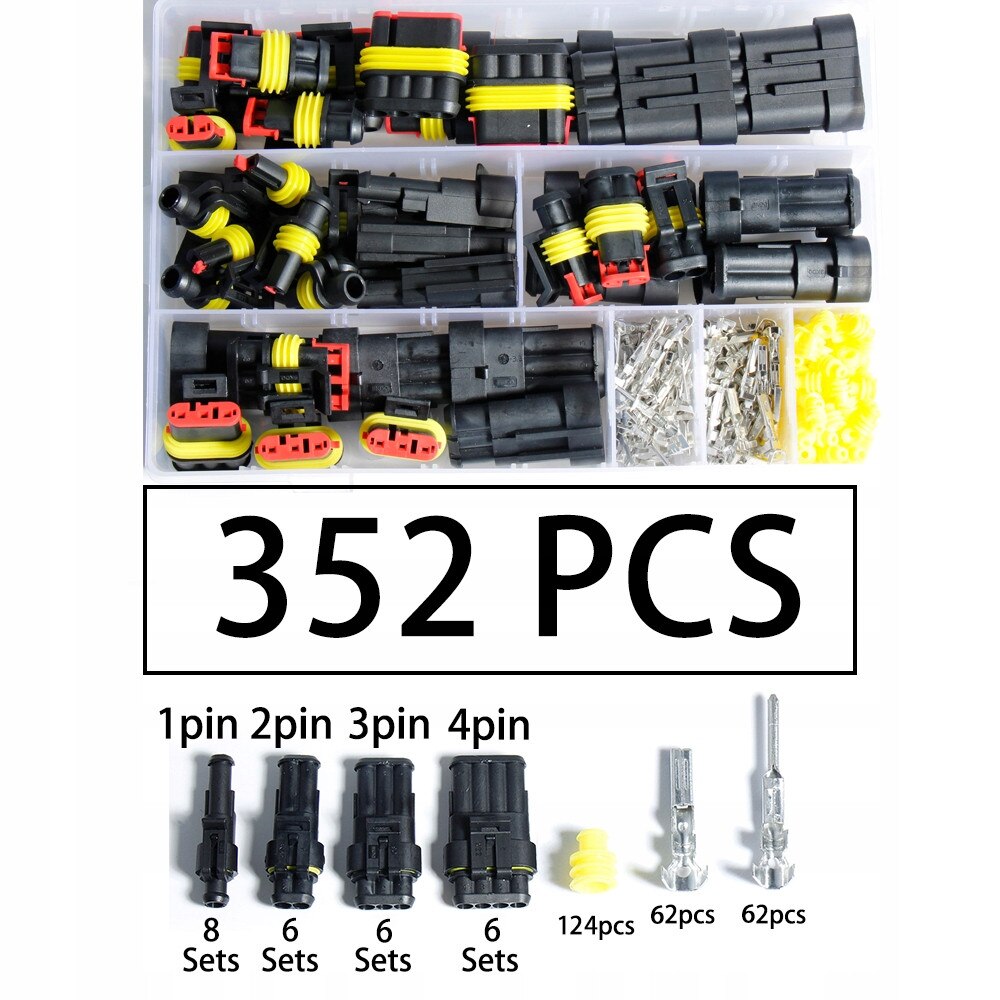 Set conectori electrici ermetici, Set 352 piese terminale, ZREE ...