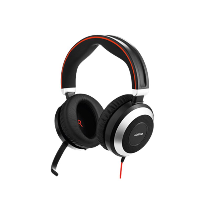 Casti audio Jabra Evolve 80, cu fir, On-ear, Black - eMAG.ro