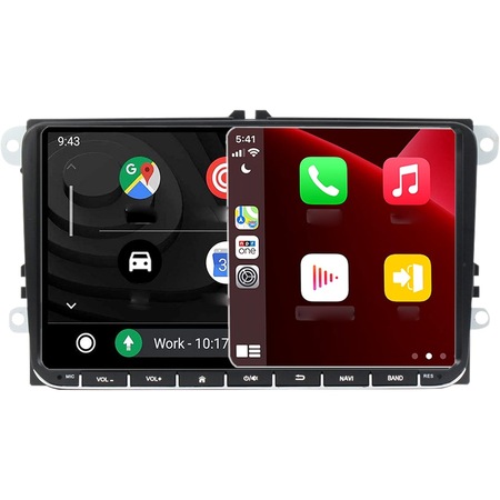 Navigatie Android Carplay, 8gbRAM, slot SIM, Display 9 inch, Carplay, 8 ...