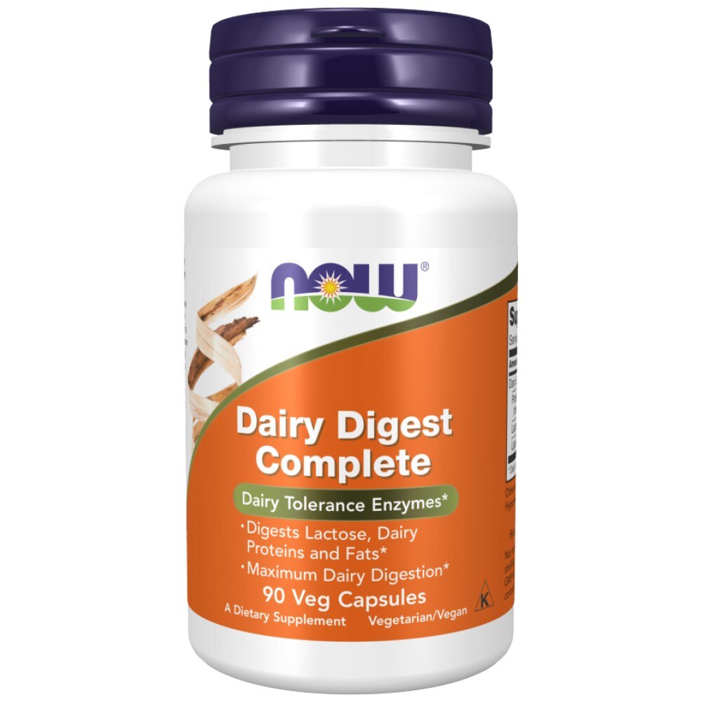 Dairy Digest Complete (Intoleranta Lactoza), Now Foods, 90 capsule ...