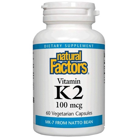 Supliment alimentar Natural Factors Vitamina K2 (MK-7) 100 mcg, 60 ...