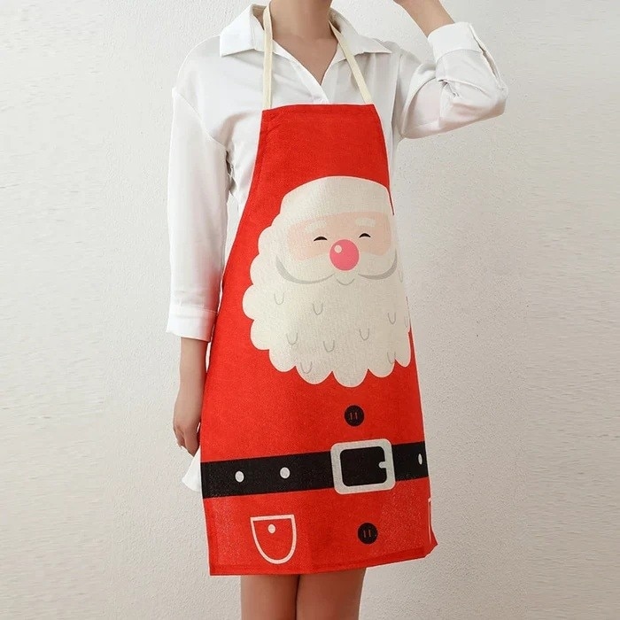 Sort Craciun, Model 1, Material Textil, dimensiuni 72x52cm, Rosu/Negru ...