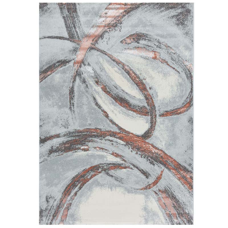 Covor Modern EFES, Culoare Gri/ROZ, 100x200 CM, Cod: HE776 - eMAG.ro