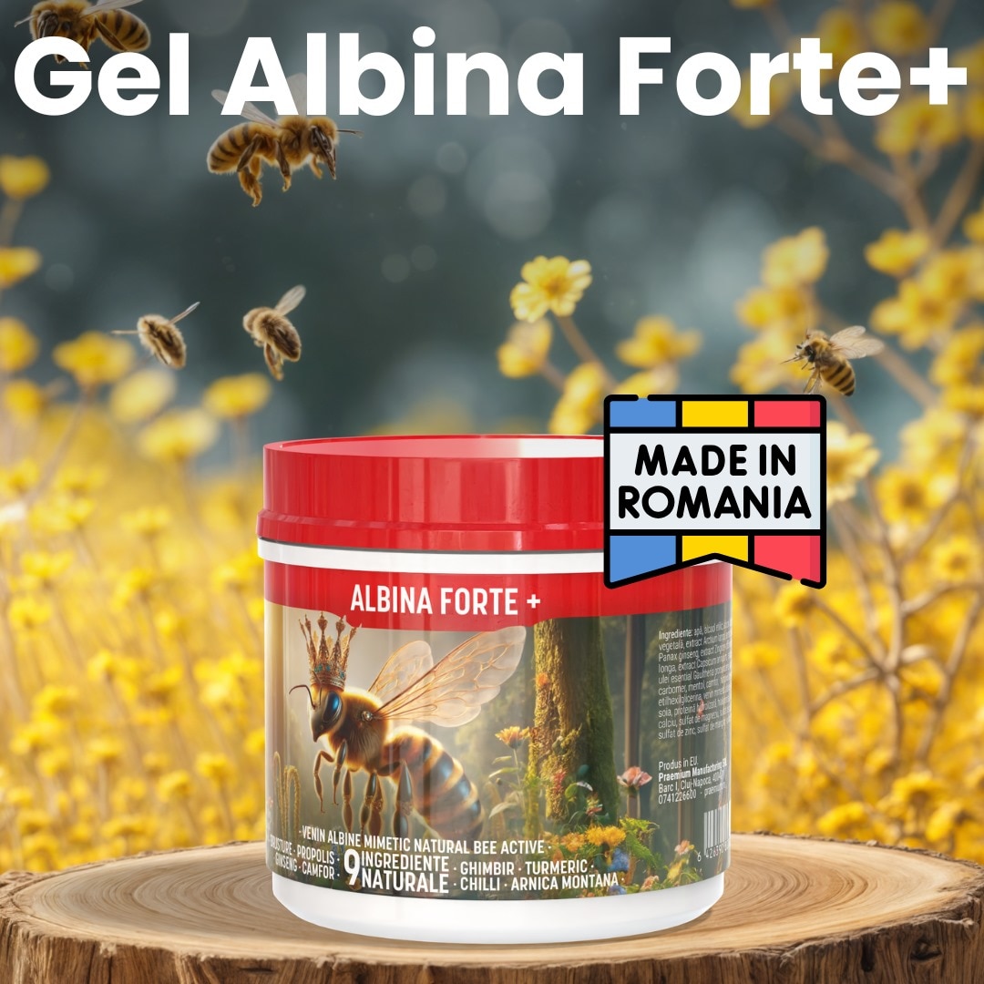 Albina Forte+, Gel 215ml – Pentru Dureri Musculare, Articulare, Rigiditate si Picioare Grele ...